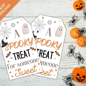 Halloween Favor Tags Trick or Treat Tags Printable Halloween - Etsy