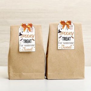 Halloween Favor Tags, Trick or Treat Tags, Printable Halloween Treat ...