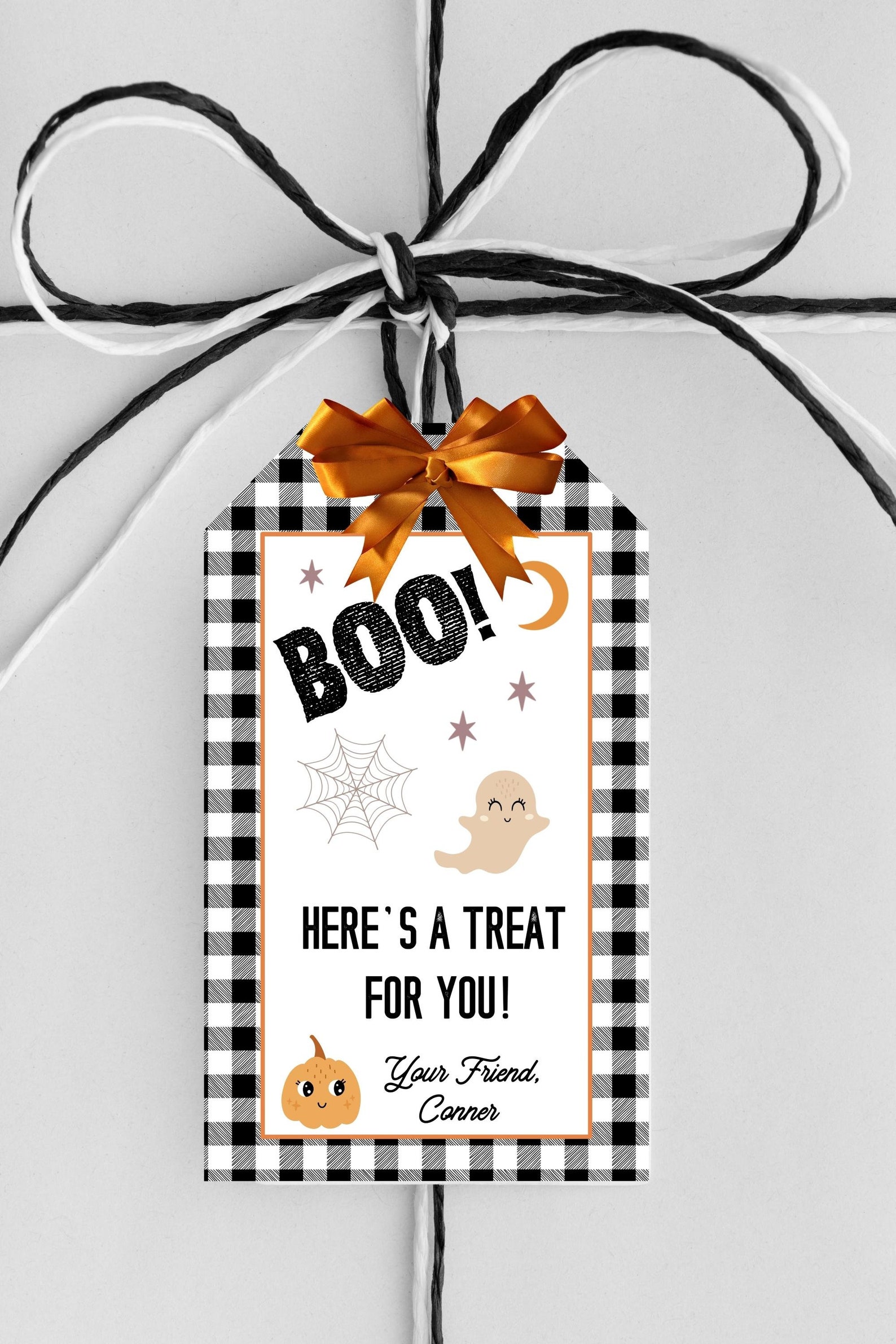 Halloween Favor Tags, Trick or Treat Tags, Printable Halloween Treat ...