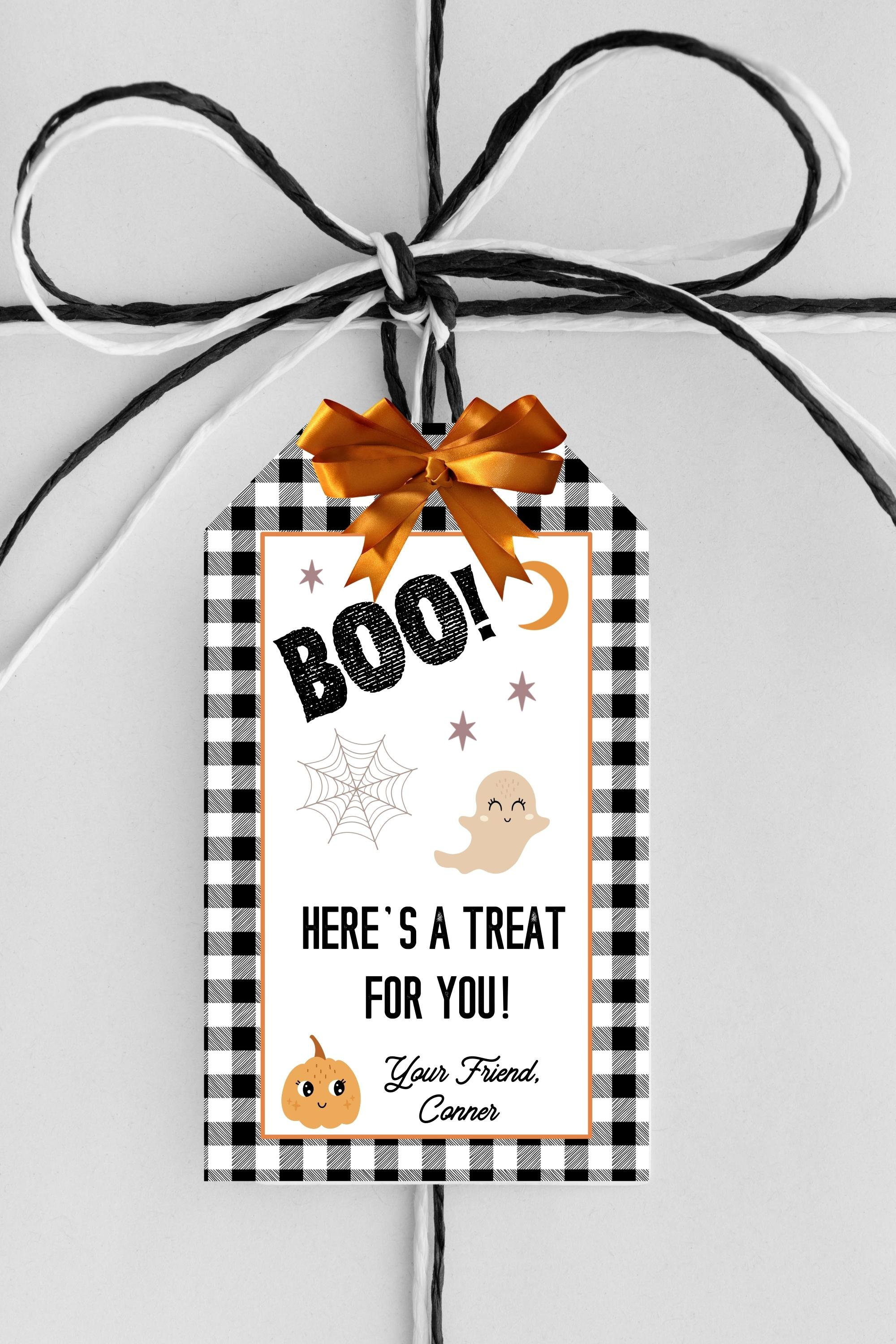 Halloween Favor Tags Trick or Treat Tags Printable Halloween - Etsy