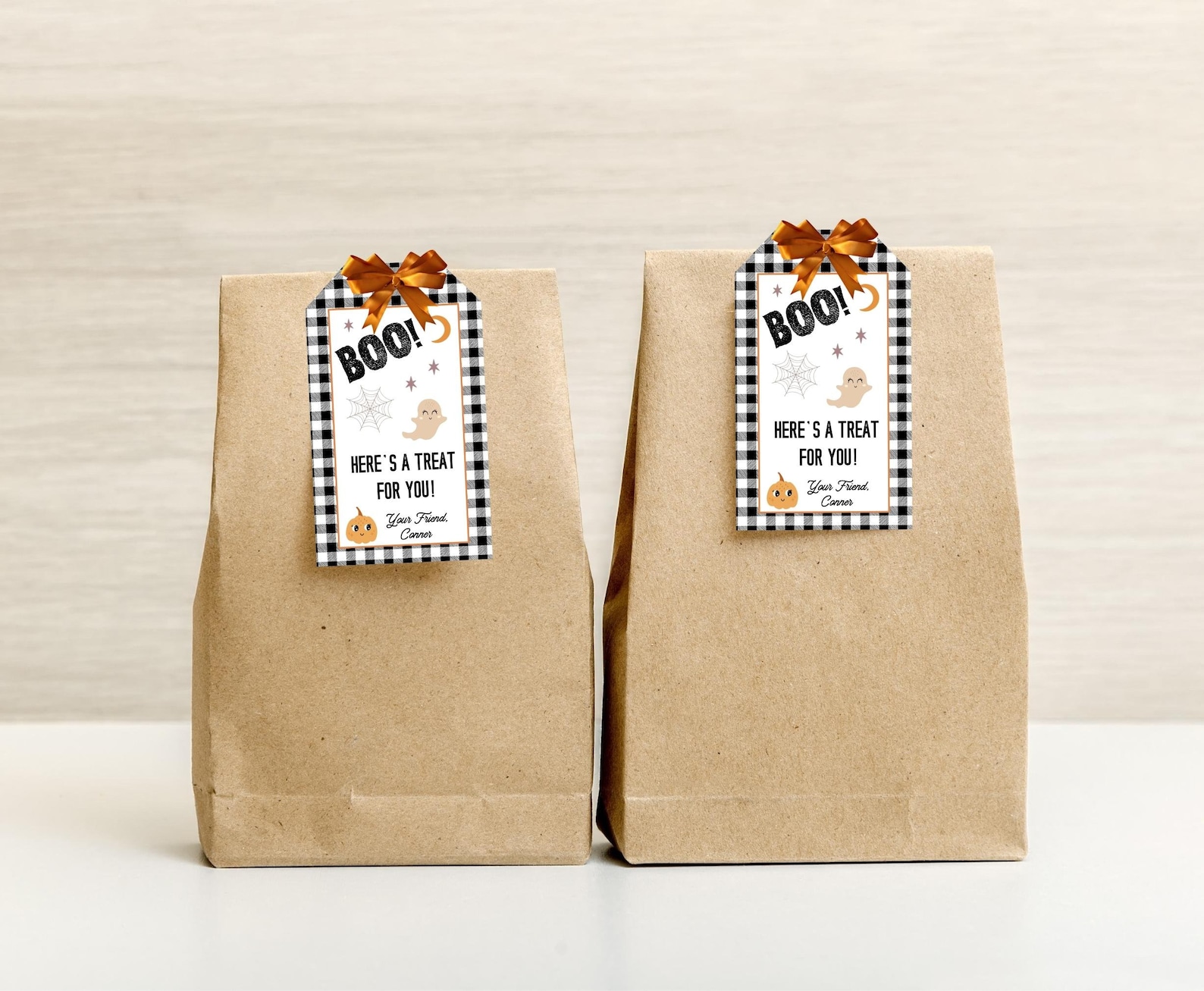 Halloween Favor Tags, Trick or Treat Tags, Printable Halloween Treat ...