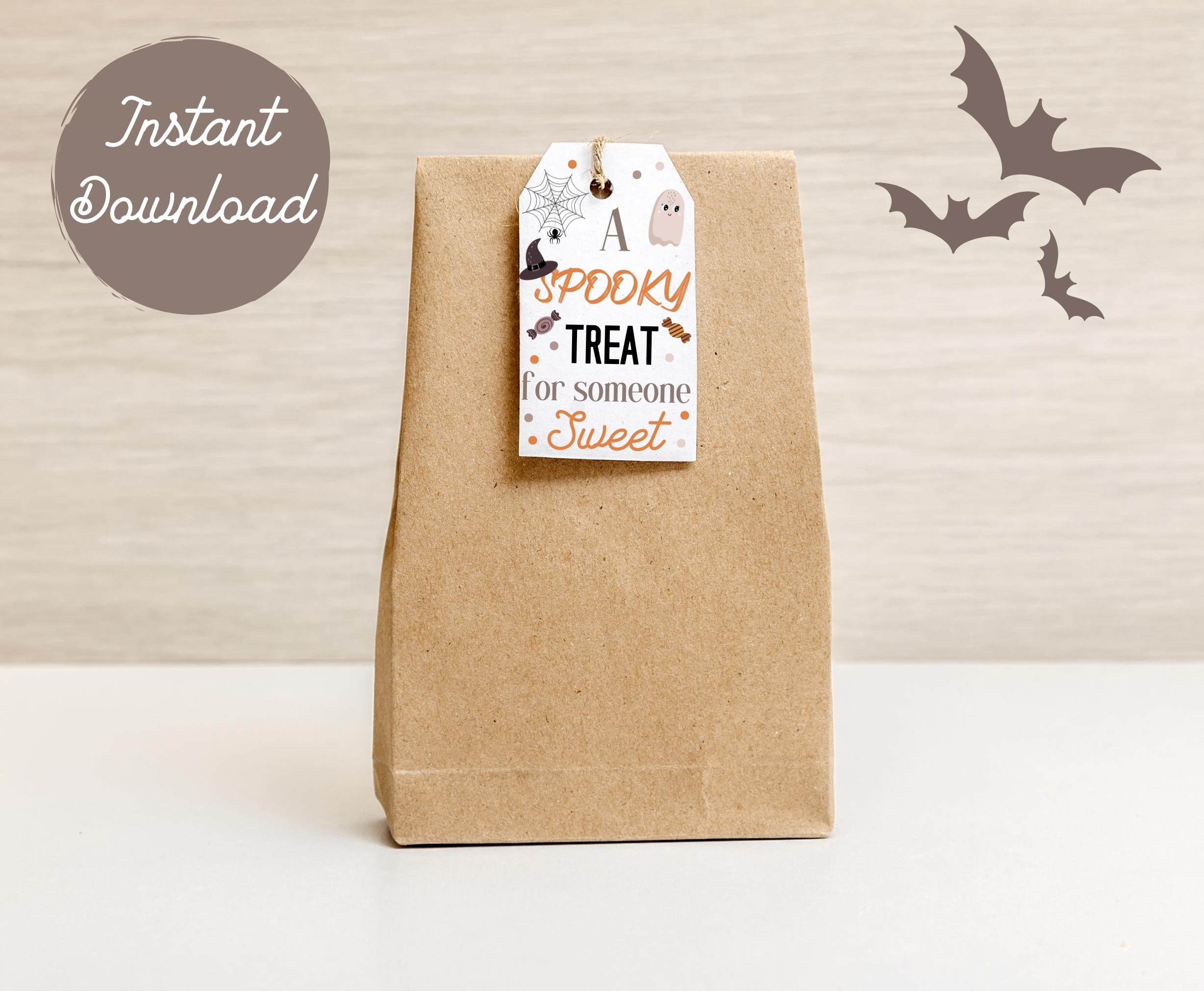 Halloween Favor Tags Trick or Treat Tags Printable Halloween - Etsy