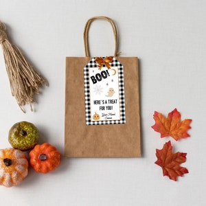 Halloween Favor Tags, Trick or Treat Tags, Printable Halloween Treat ...