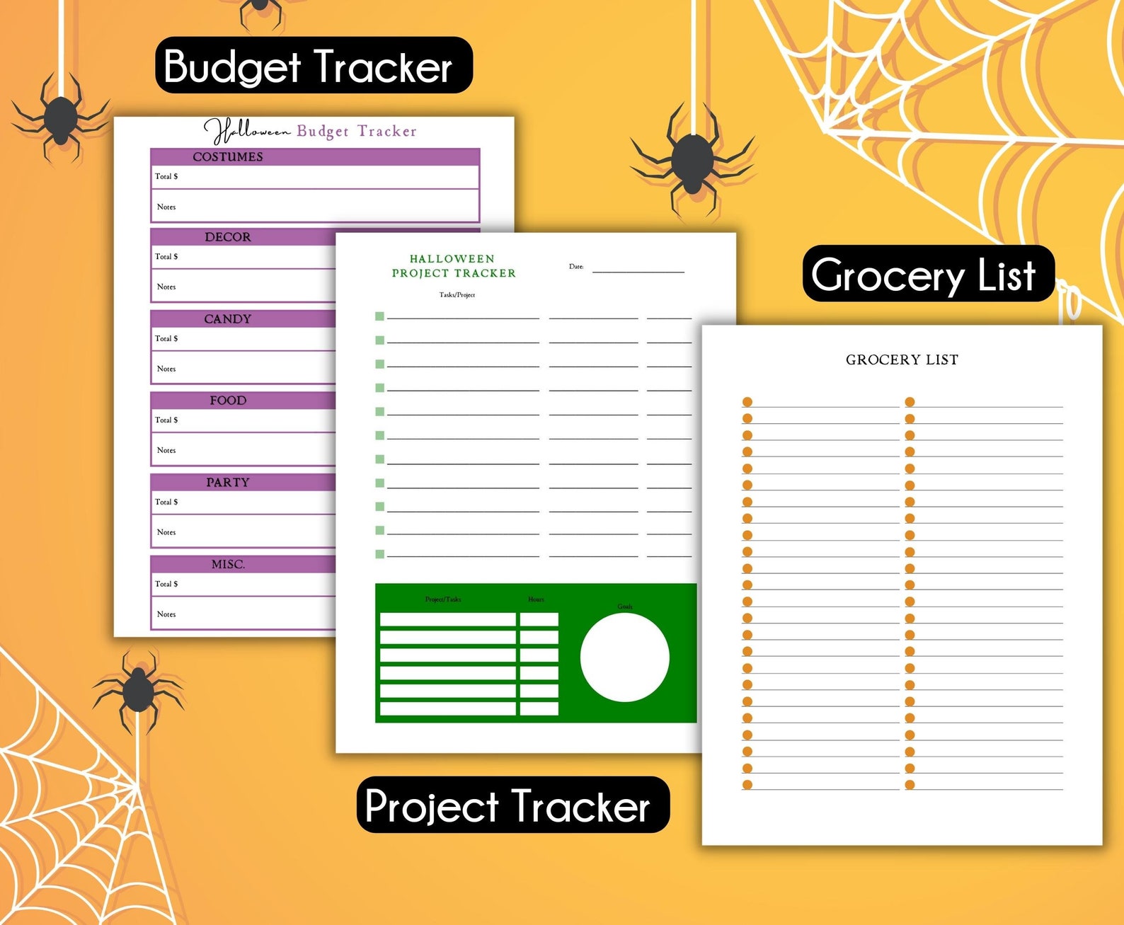 Printable Halloween Planner, Halloween Organizer, Holiday Planner ...