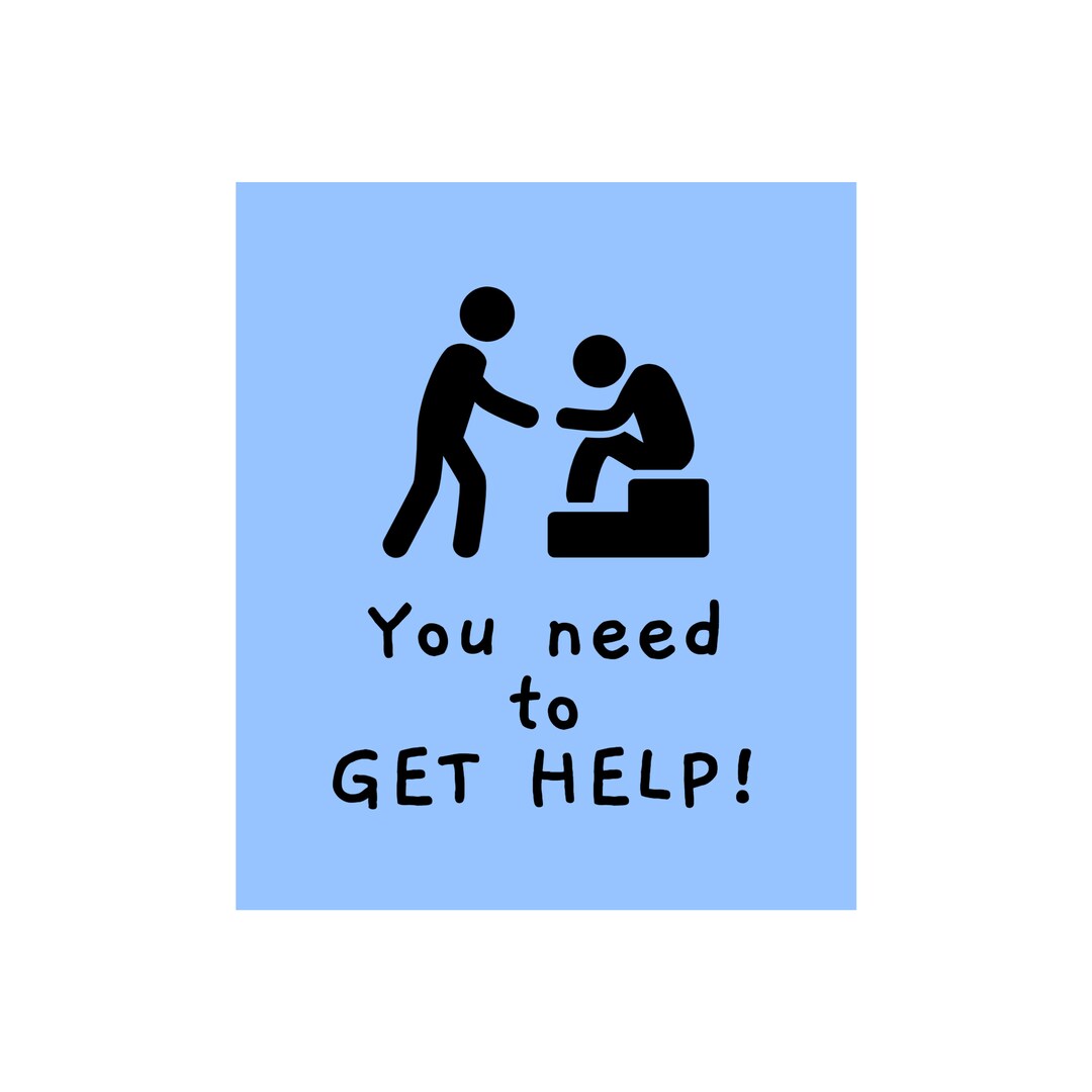 Anonymous Help Card - Etsy