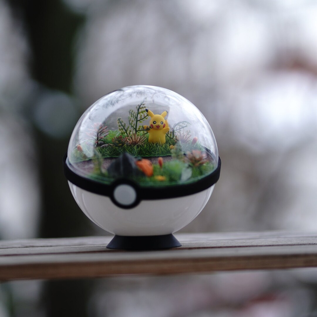Pokemon Terrarium Pikachu - Etsy