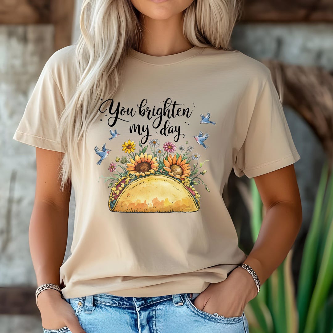 Scissortail Bird Sunflower Taco Art, Oklahoma-inspired Whimsical Floral ...