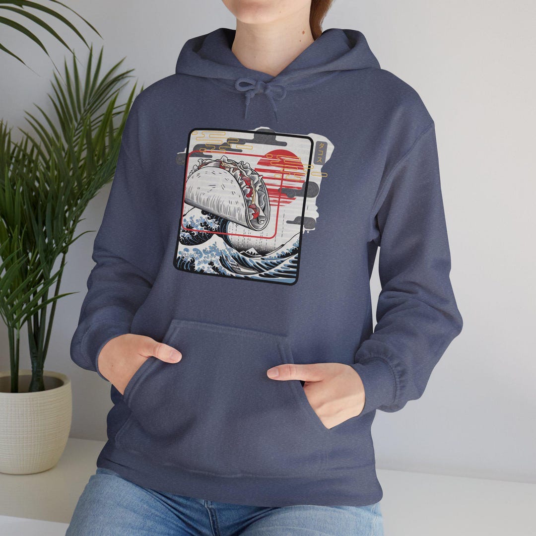 The Great Taco Wave Ukiyoe Sweater Taco Art, Japan Fusion Sweater ...