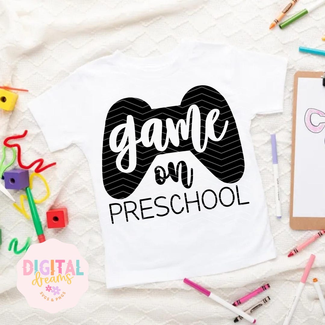 Game on Preschool Svg, Back to School Svg for Gamers, 1st Day of School ...