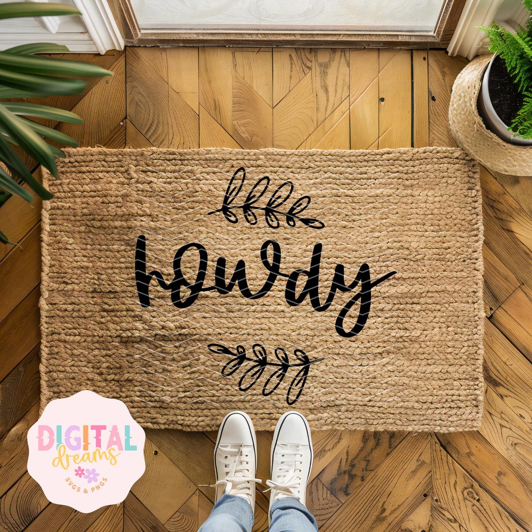 Howdy Door Mat Svg, Welcome Doormat Svg, Welcome Svg, Png Instant ...