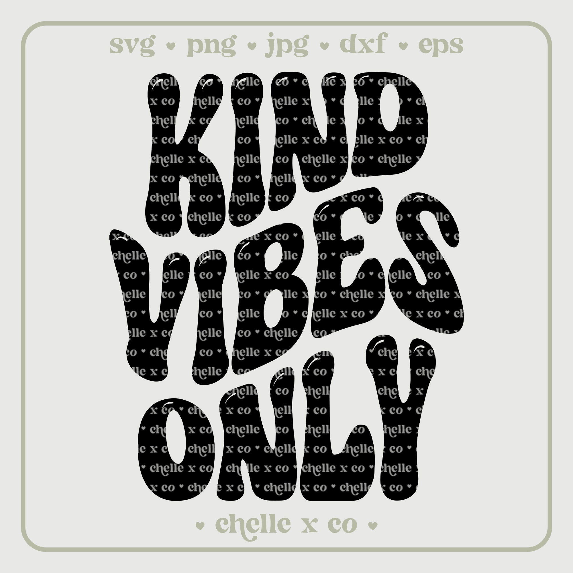 Kind Vibes Only SVG Positive Vibes Svg Be Kind Svg Kind - Etsy