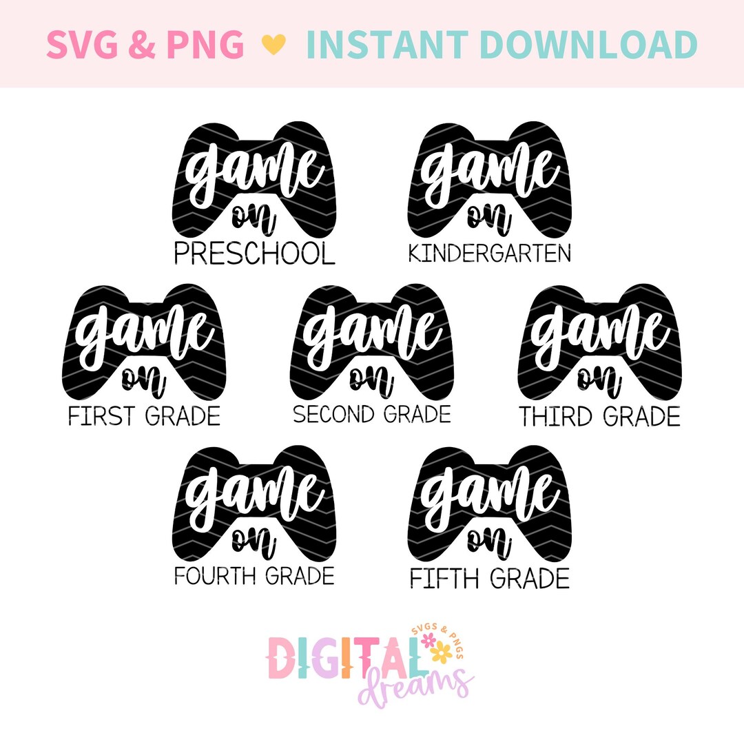 Game on School SVG Bundle, Back to School Svg for Gamers, 1st Day of ...