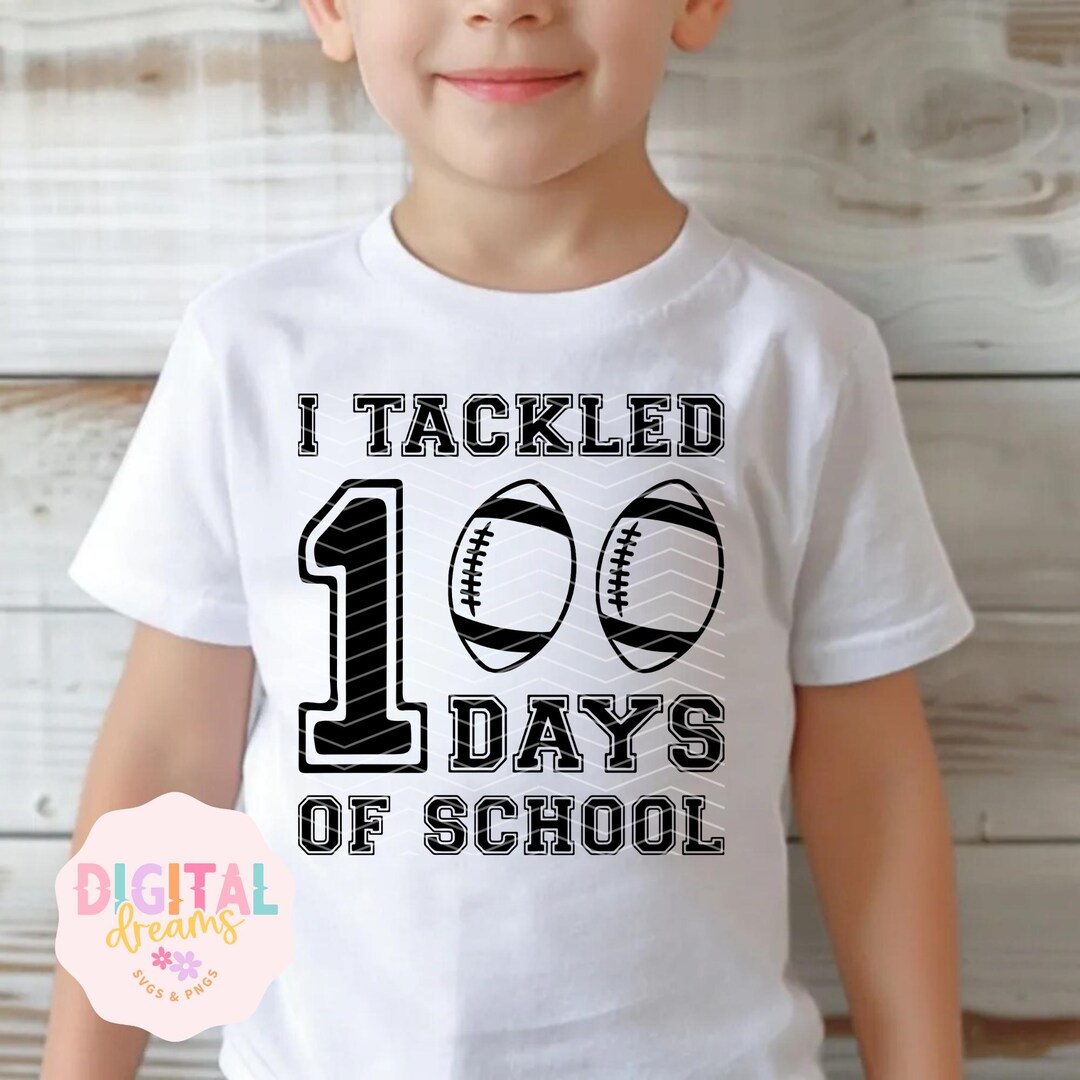 100 Days of School SVG, 100th Day of School Svg, 100 Days, Football Svg ...