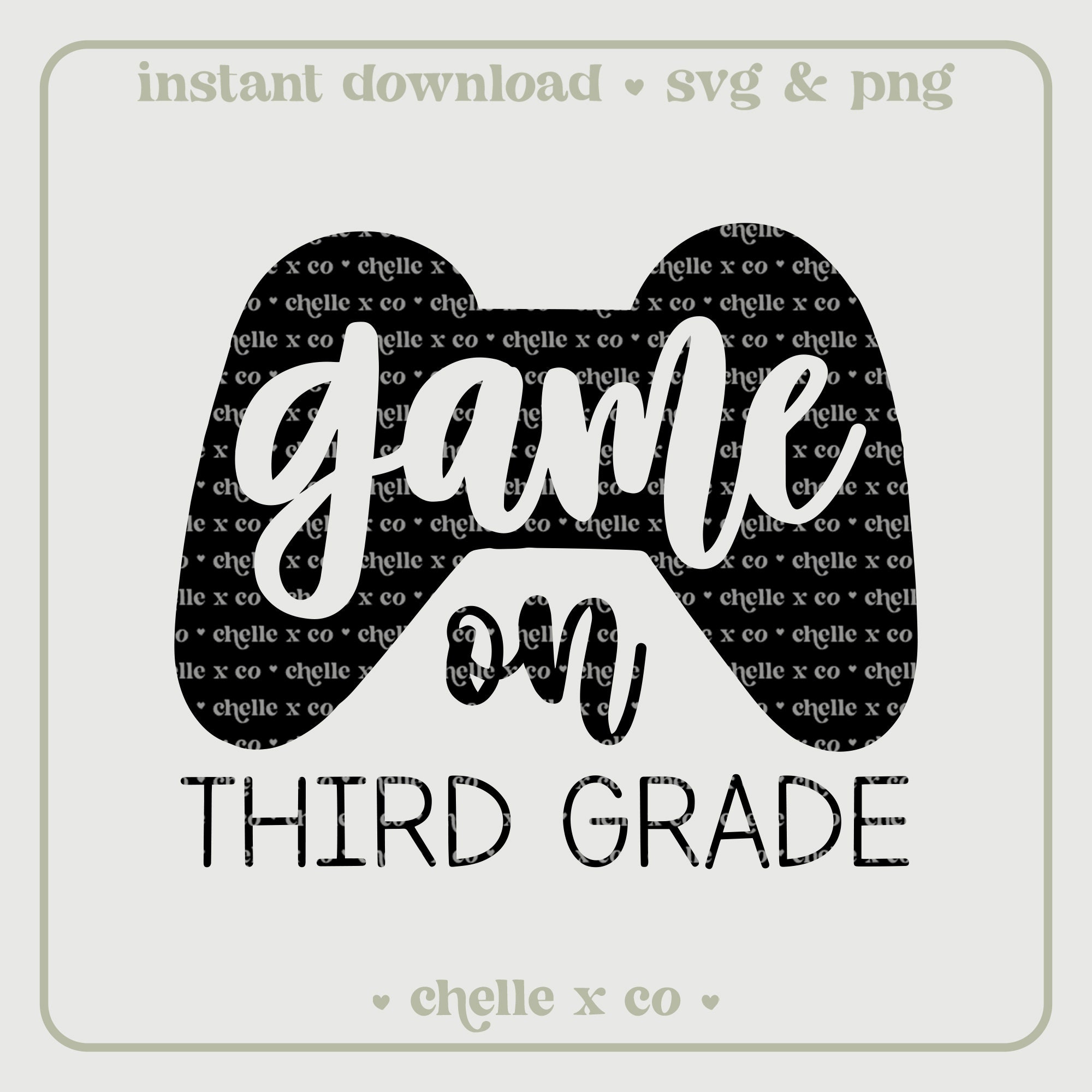 Game on 3rd Grade SVG, Back to School Svg for Gamers, 1st Day of School ...