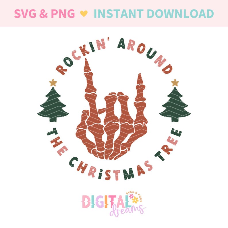 Rockin' Around the Christmas Tree Svg Png, Christmas Funny Svg ...