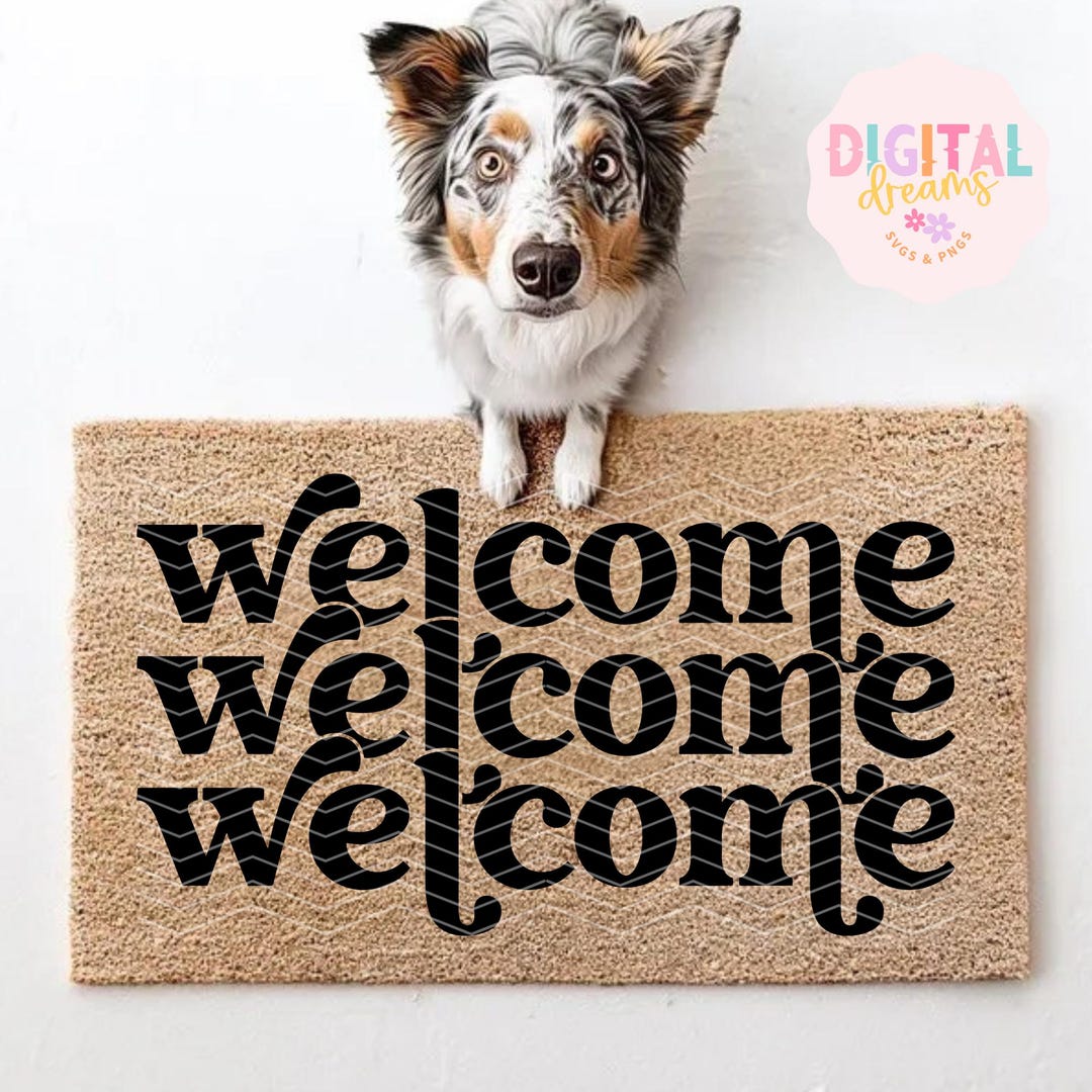 Stacked Welcome Doormat SVG, Funny Home Decor (digital File) - Etsy