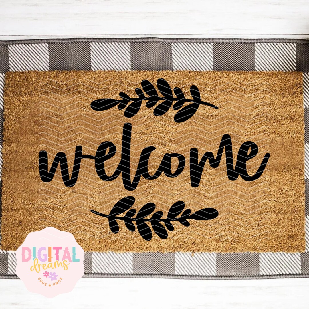Welcome Door Mat Svg, Welcome Doormat Svg, Welcome Svg, Png Instant ...
