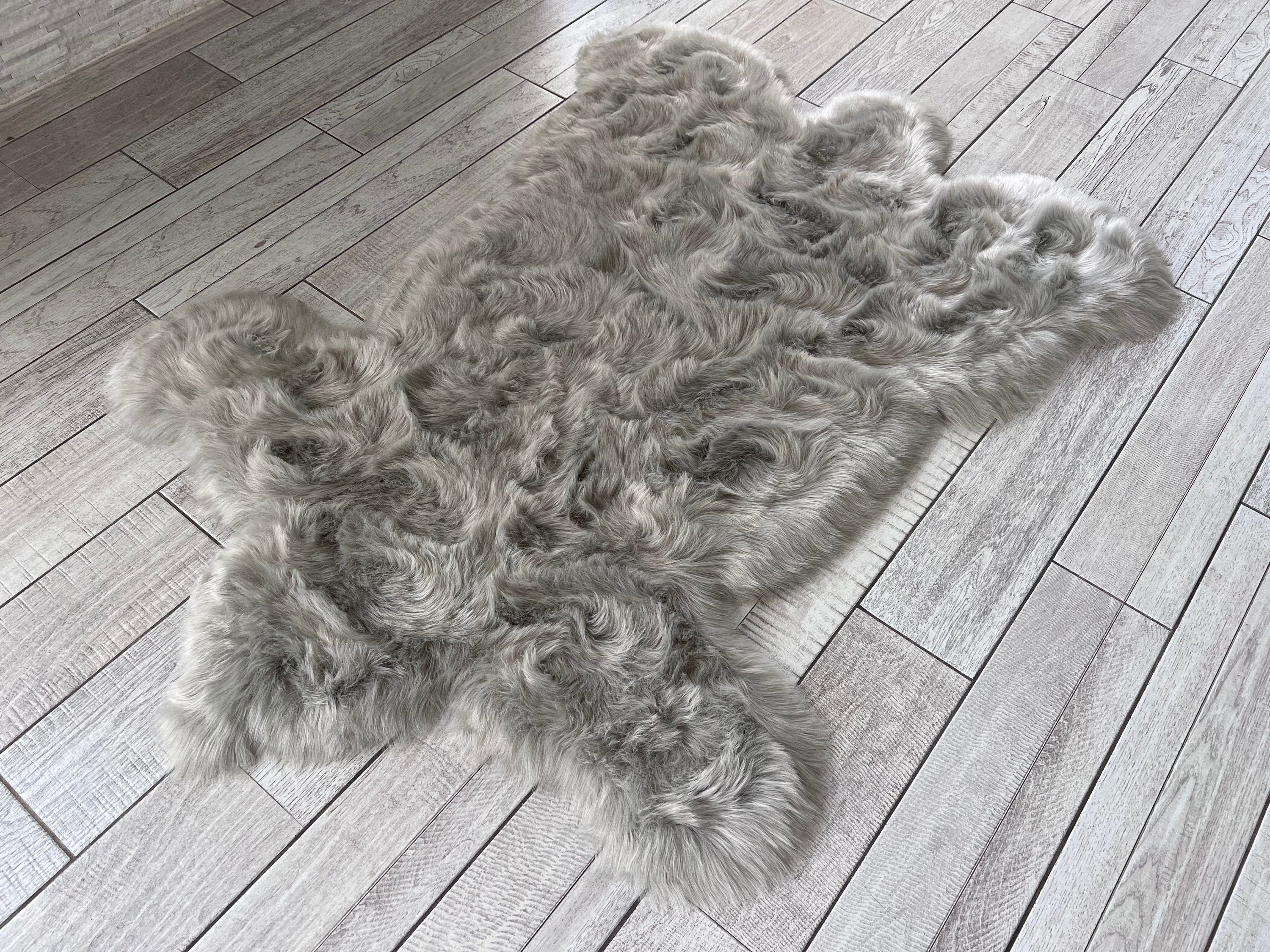 Faux Sheepskin BEAR Shape Rug-colored - Etsy
