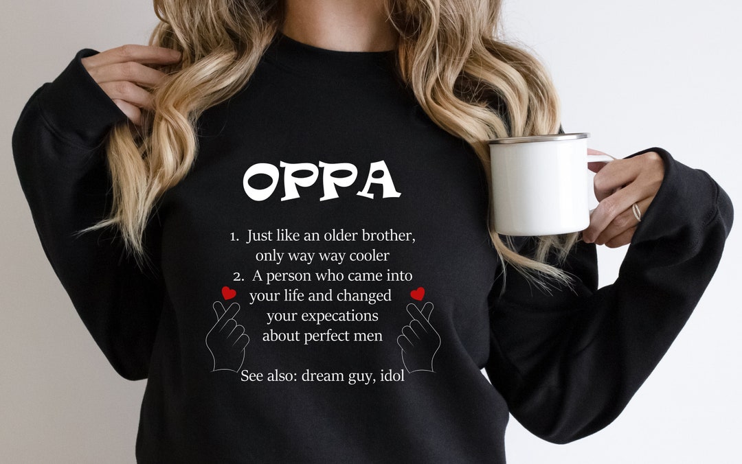Oppa Korean Boyfriend Sweatshirt, OPPA Kdrama Sweatshirt, Korean Drama ...