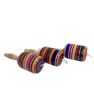 Mexican Wood Toy Balero Multicolor Handmade Authentic From Mexico ...