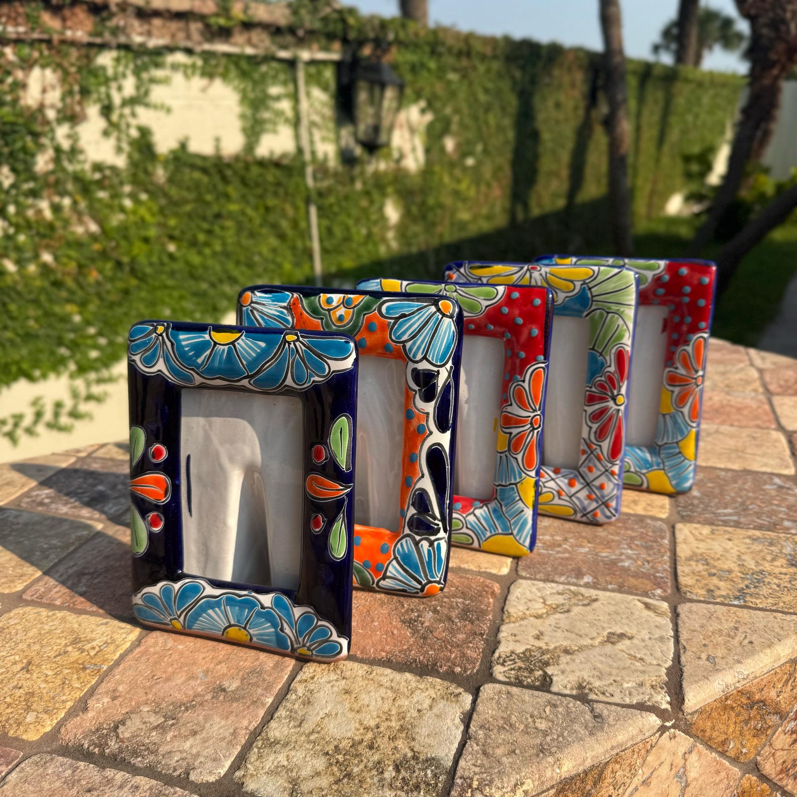 Talavera Picture Frames Vertical (4x6) | Handmade in Mexico | Colorful ...