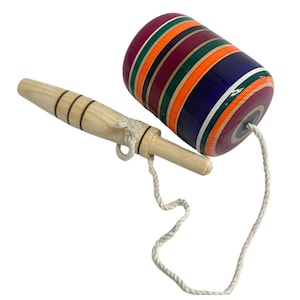 Mexican Wood Toy Balero Multicolor Handmade Authentic From Mexico ...