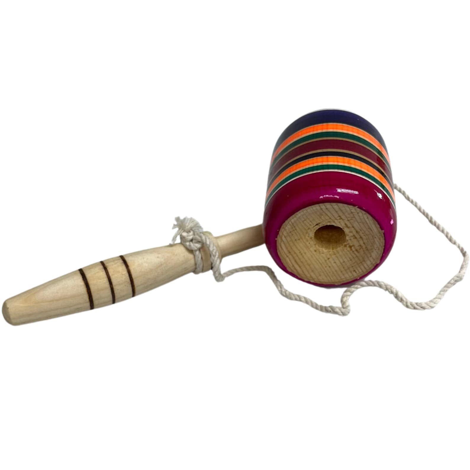 Mexican Wood Toy Balero Multicolor Handmade Authentic From Mexico ...