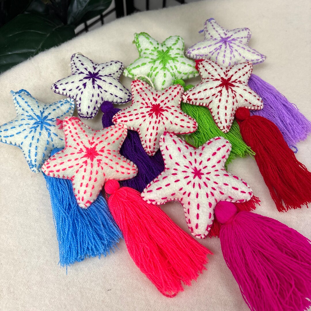 Mexican Hand Knit Tassel for Cars,bags, Purses Mexican Accessories ...
