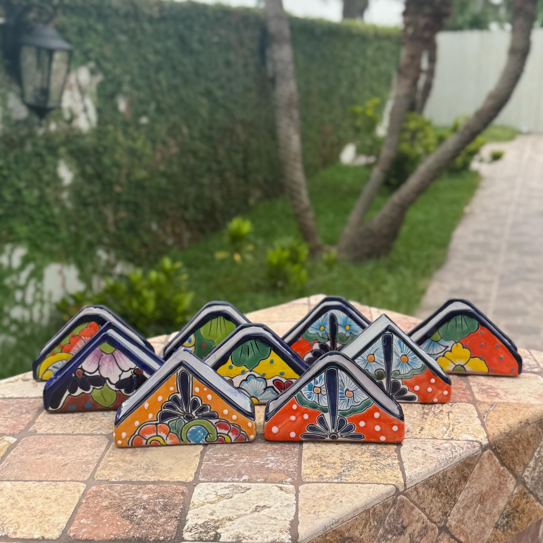 Talavera Napkin Holders | Handmade in Mexico | Perfect Table Decor ...