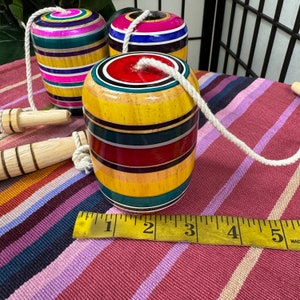 Mexican Wood Toy Balero Multicolor Handmade Authentic From Mexico ...