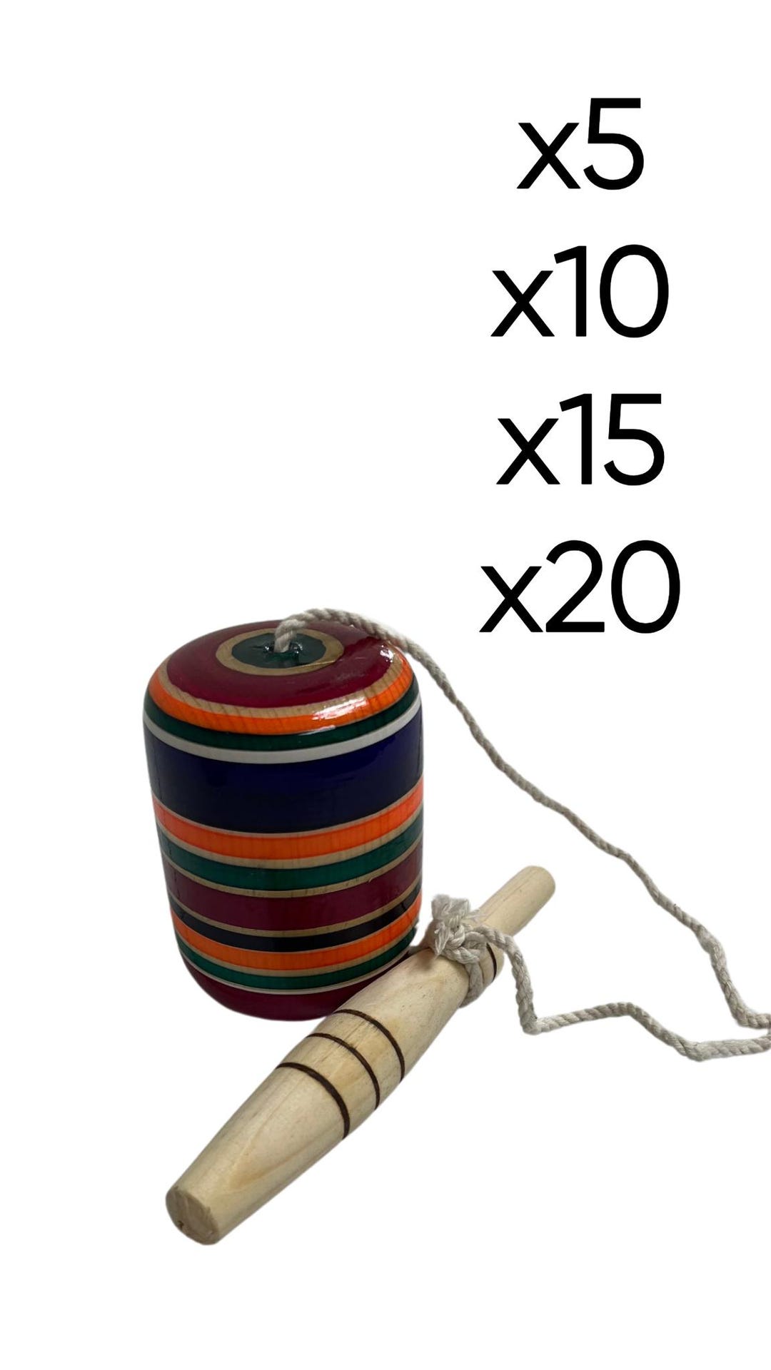 Set of Mexican Handmade Baleros ( 5,10,15,20) Colorful and Traditional ...