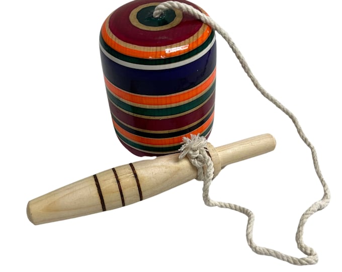 Mexican Wood Toy - Balero Multicolor Handmade Authentic From Mexico ...