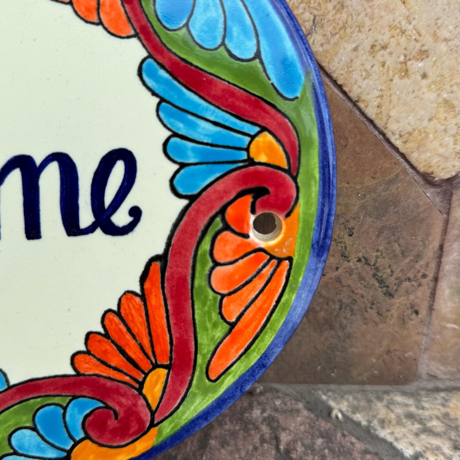 Pottery Welcome Signs | Handmade in Mexico | Hanging Wall Decor | God ...