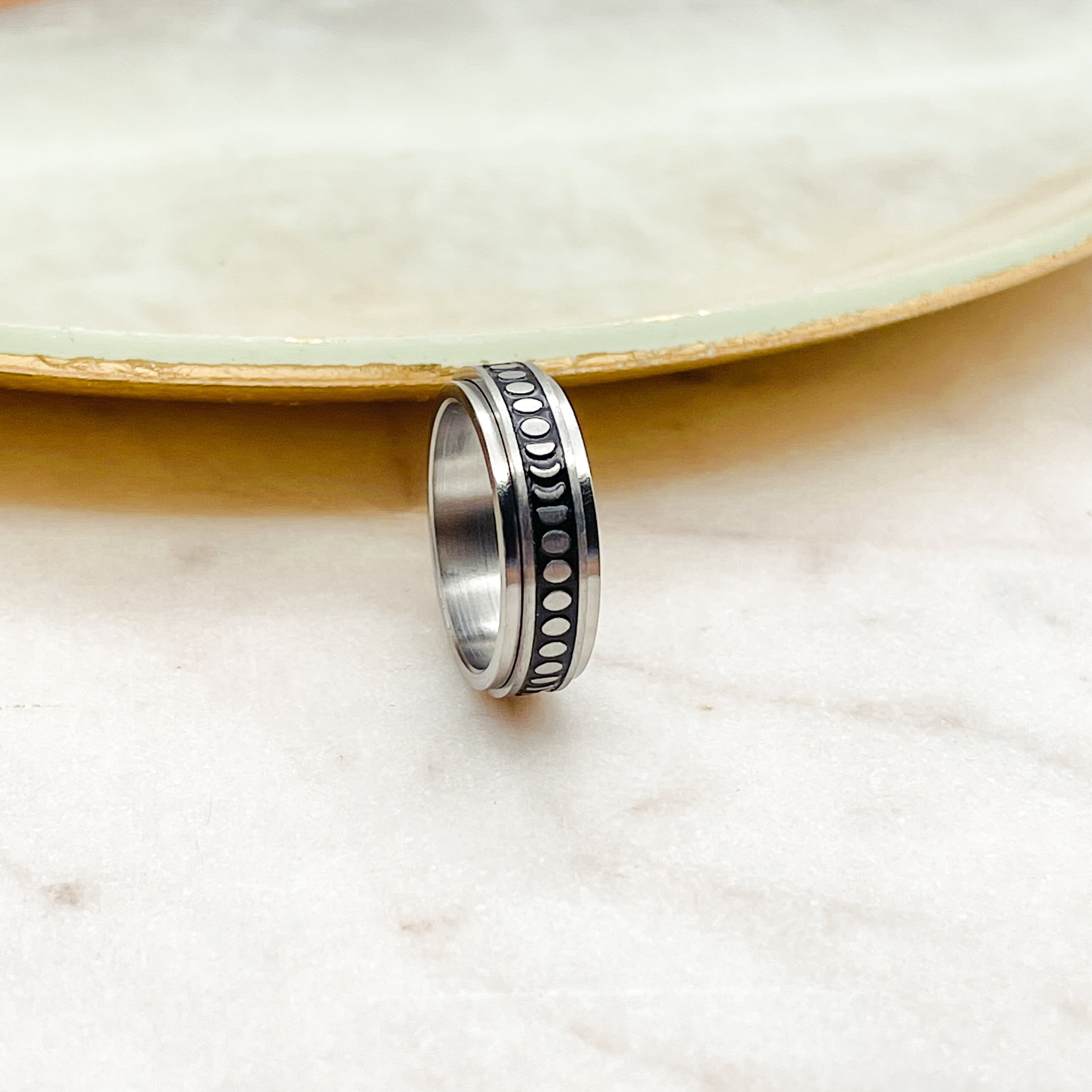Set of 4 Spinner Rings Rotating Ring Meditation Ring Exam - Etsy