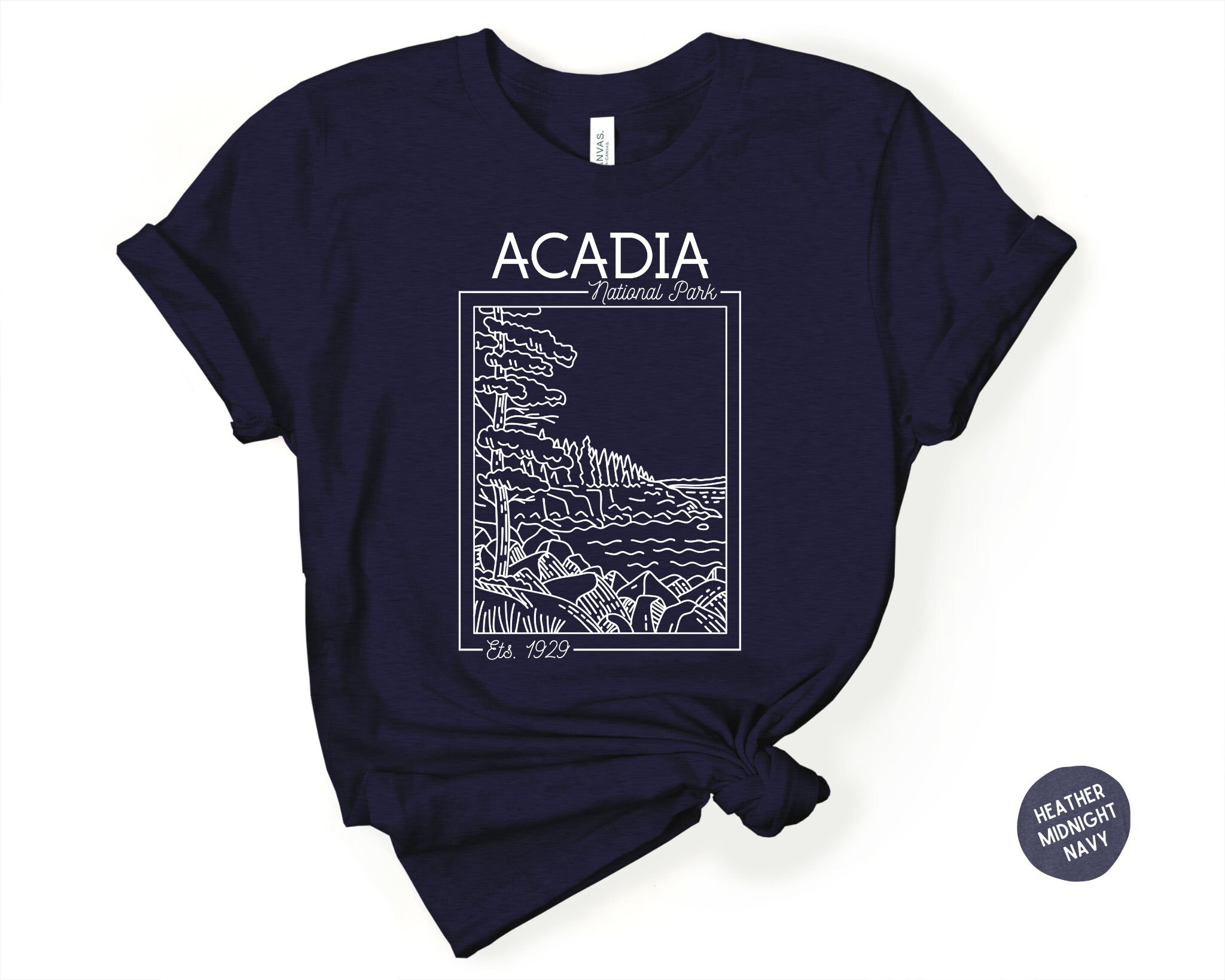 Acadia National Park Shirt, Acadia Park Shirt, Acadia Tree National ...