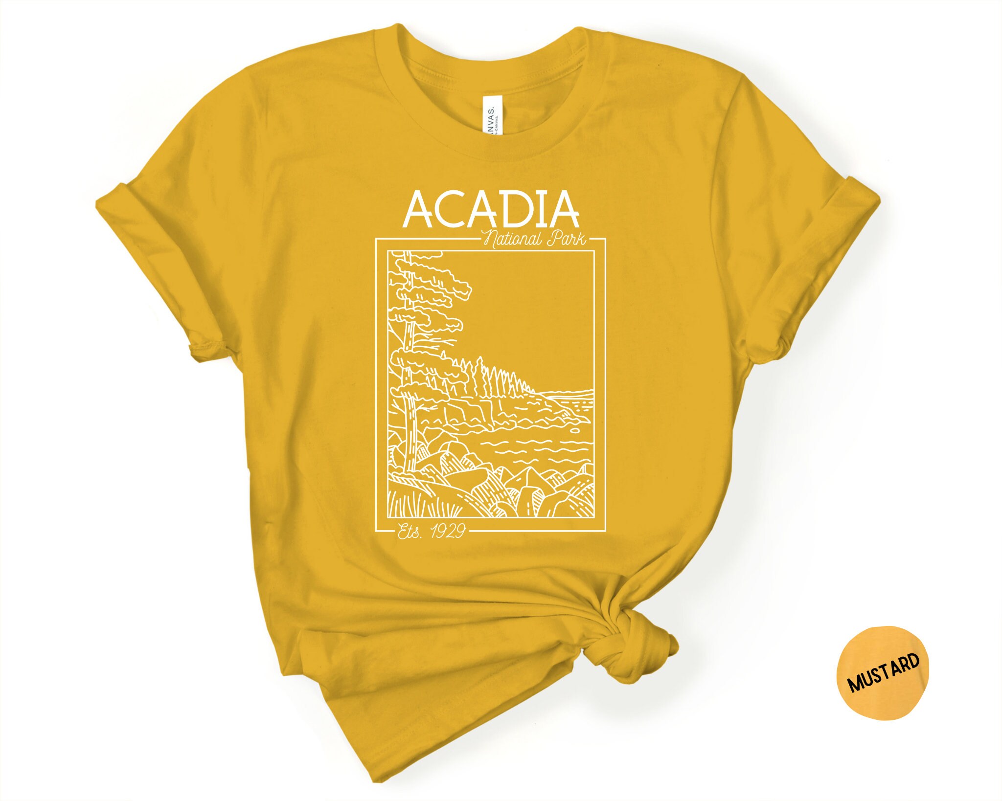 Acadia National Park Shirt Acadia Park Shirt Acadia Tree - Etsy