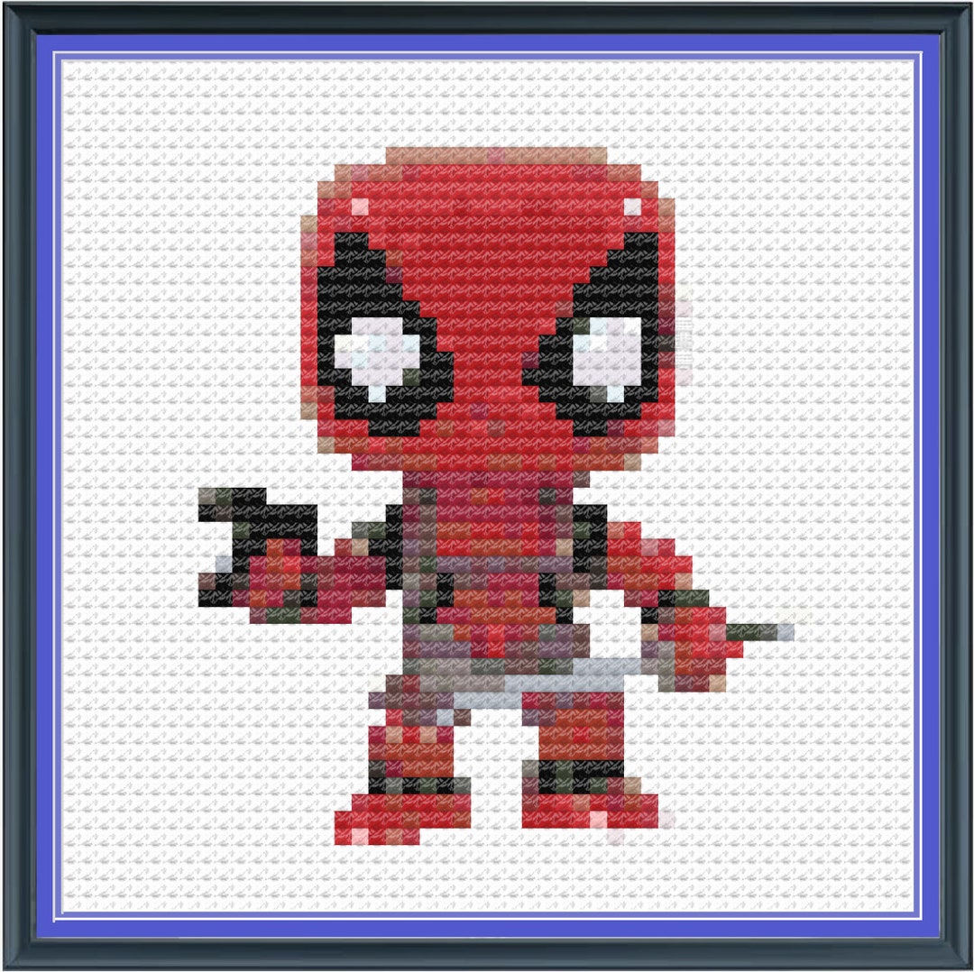Funko Deadpool Cross Stitch Pattern - Etsy