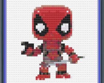 Cross Stitch Deadpool | Etsy