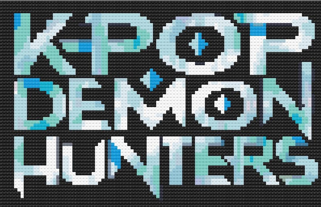 Kpop Demon Hunters Logo Cross Stitch Pattern - Etsy