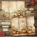 Autumn Junk Journal Fall Ephemera, Collage Sheet, Pumpkin Tags ...