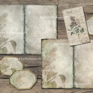 Old Junk Journal Kit, Grungy Leather Scrapbooks, Ephemera Pack, Vintage ...