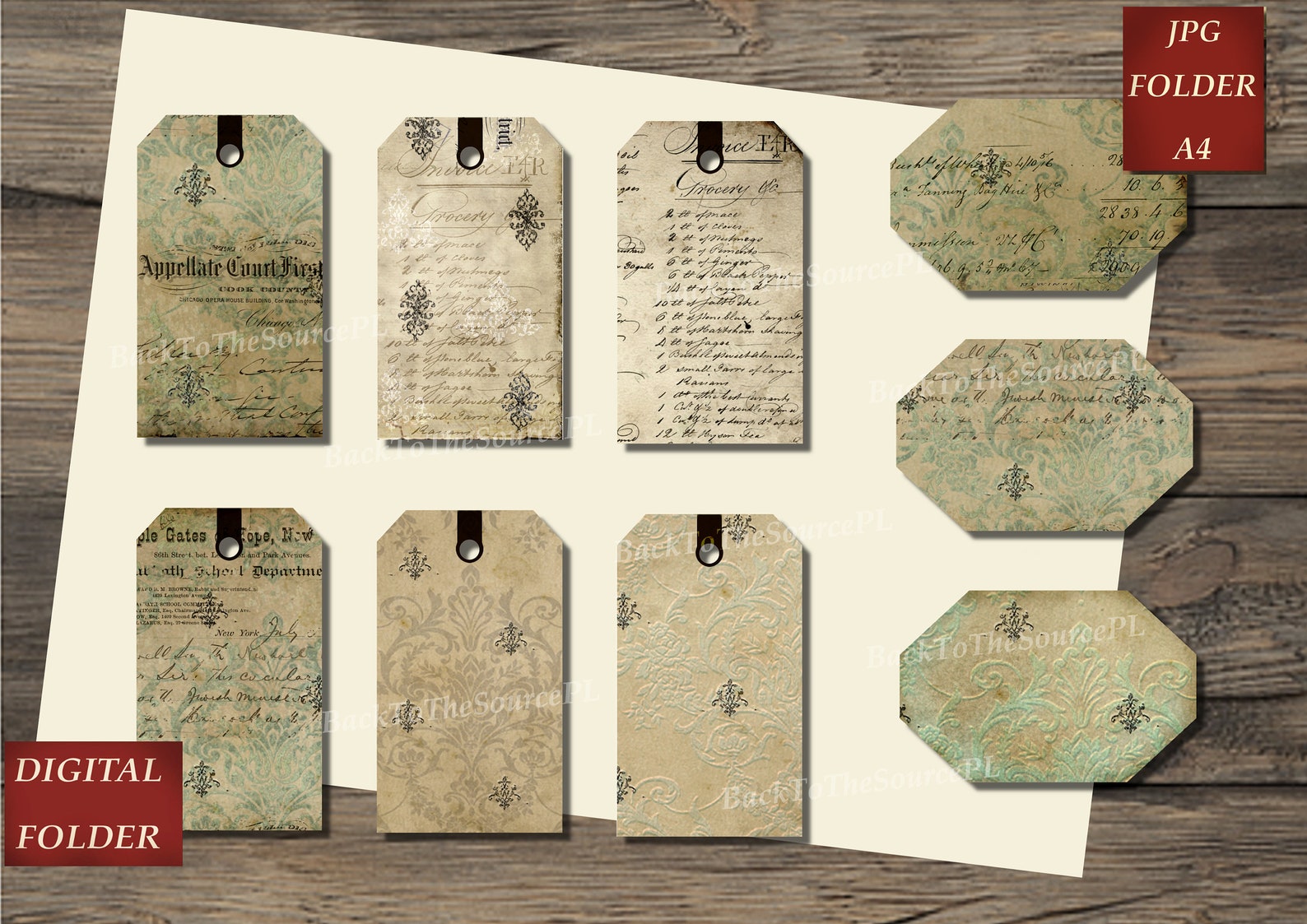 Handwritten Texture Junk Journal Kit Vintage Journals - Etsy