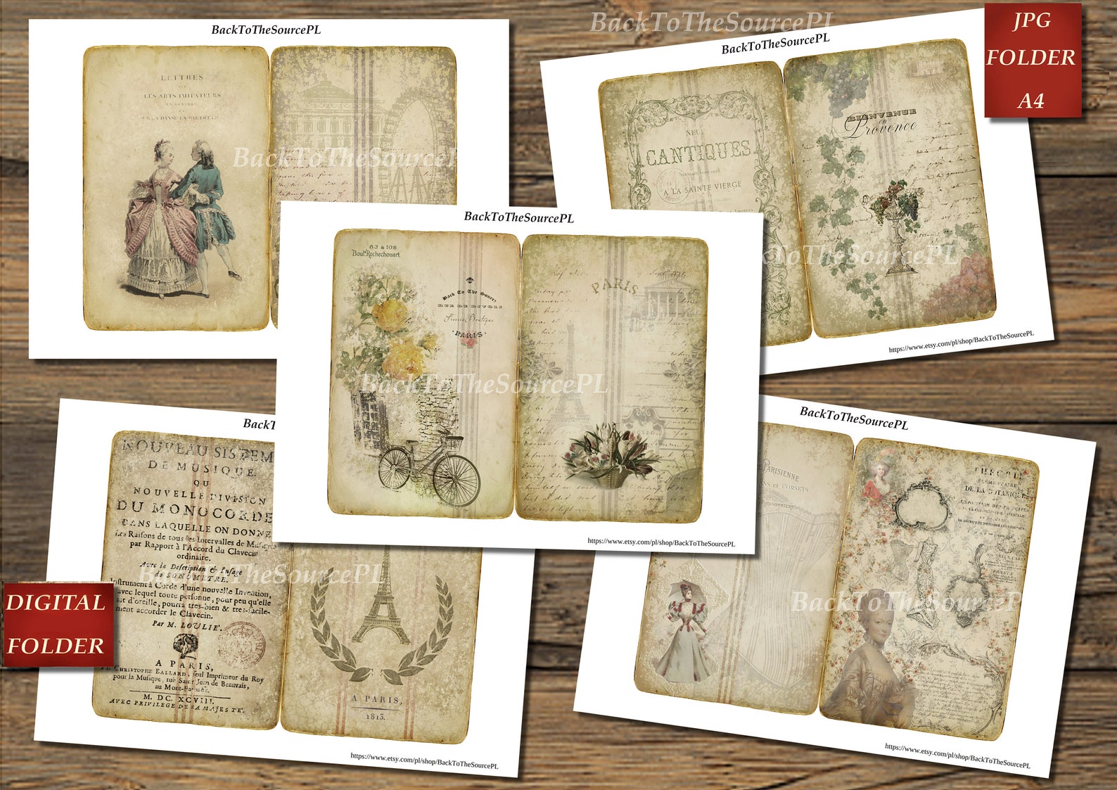 Paris Junk Journal Kit French Vintage Paper Journal - Etsy