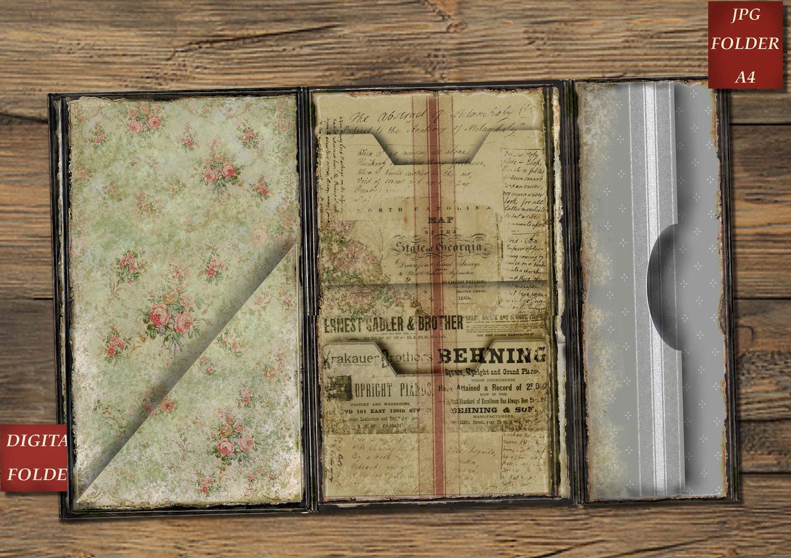 Rainbow Junk Journal Kit Vintage Journals Scrapbooks - Etsy