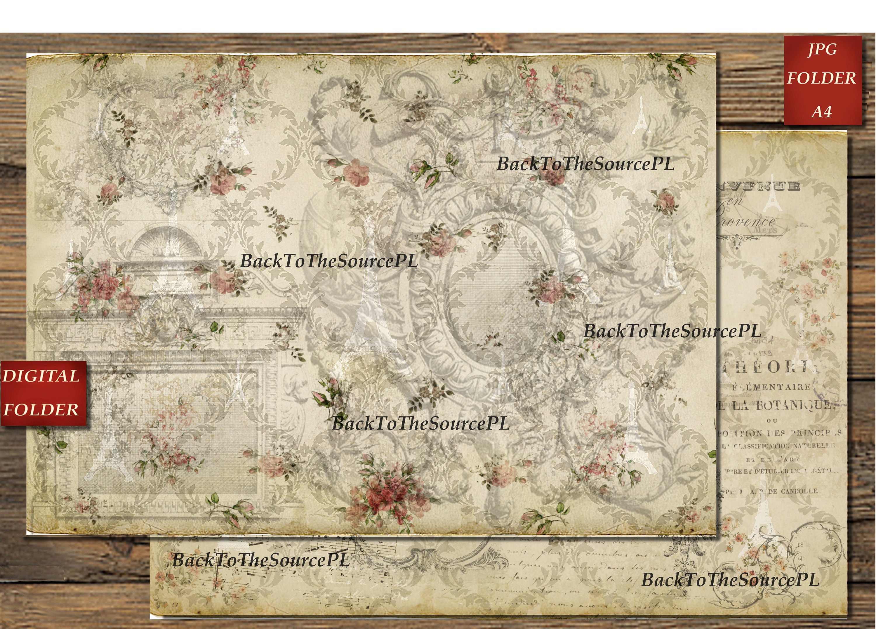 Paris Junk Journal Kit French Vintage Paper Journal - Etsy