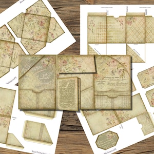 Junk Journal Kit, Ephemera Pocket, Insert, Ephemera Pack, Shabby ...