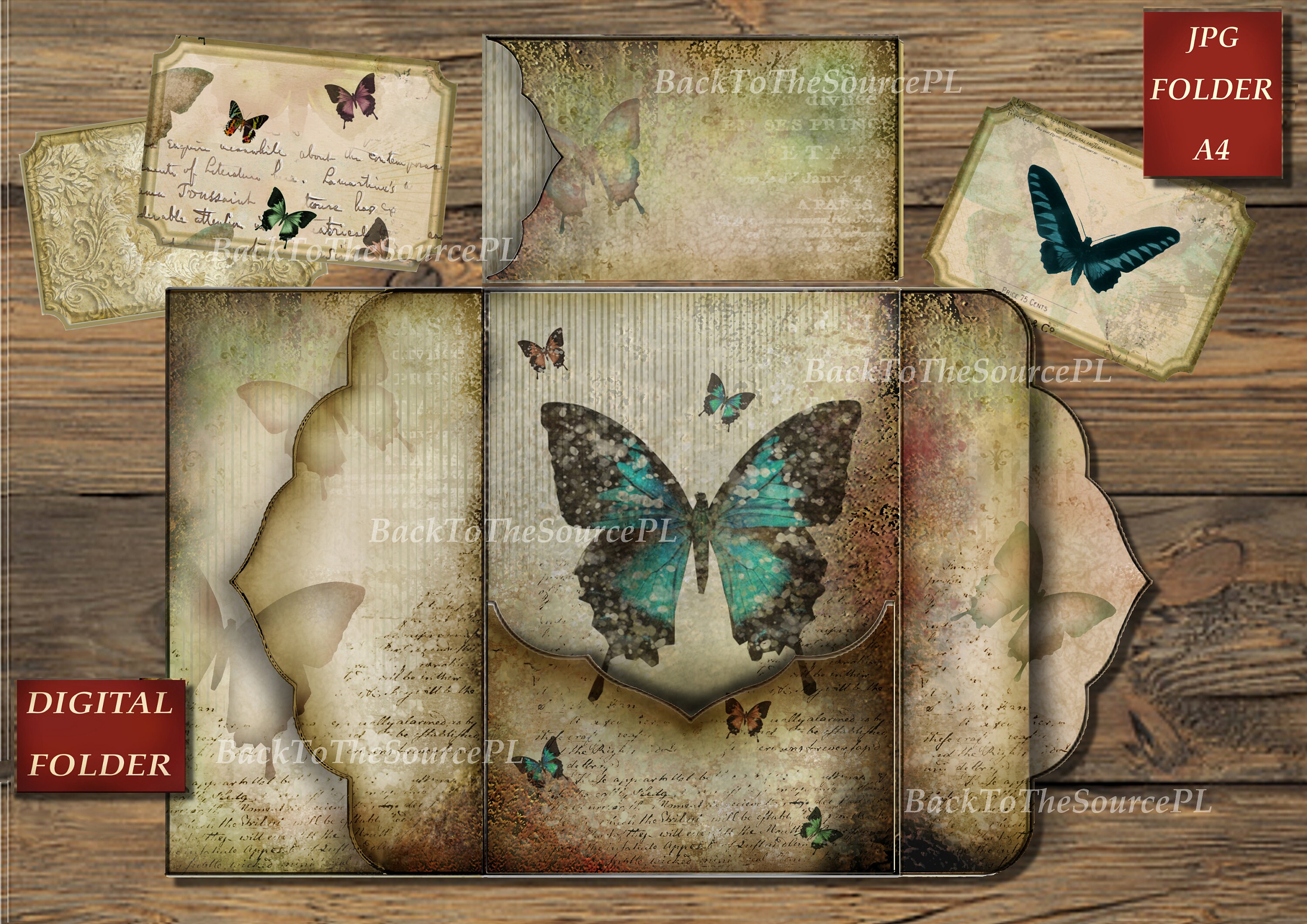 Butterfly Ephemera Kit. Journals, Scrapbooks, Junk Journal Kit ...
