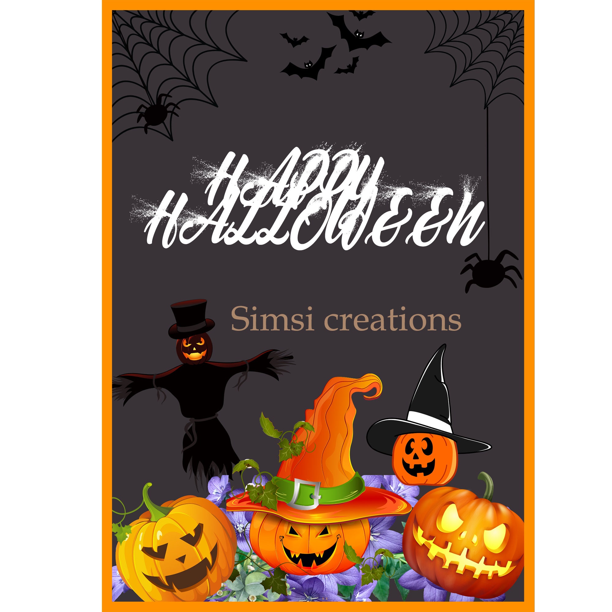 Halloween Border-frames, Digital Frame Clipart Png, Happy Halloween ...