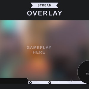 Stream Overlay | Simple Black & White | Twitch | Youtube | Streamer ...