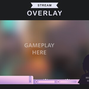 Stream Overlay | Pastel Purple | Twitch | Youtube | Streamer | Vtuber ...